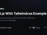Next Js With Tailwindcss Example Stackblitz