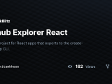 Github Explorer React Stackblitz