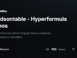 Handsontable Hyperformula Demos Stackblitz