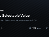 Ionic Selectable Value Stackblitz
