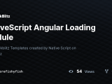 Nativescript Angular Loading Module Stackblitz