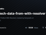Prefech Data From With Resolver Stackblitz