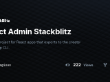 React Admin Stackblitz Stackblitz