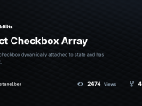 React Checkbox Array Stackblitz
