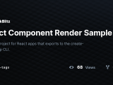 React Component Render Sample Stackblitz