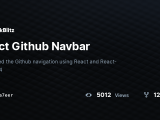 React Github Navbar Stackblitz