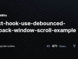 React Hook Use Debounced Callback Window Scroll Example Stackblitz