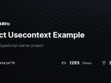 React Usecontext Example Stackblitz