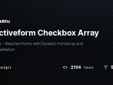 Reactiveform Checkbox Array Stackblitz