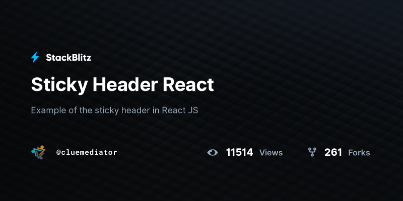 Sticky Header Forked Stackblitz - City Arts - Incredible Full HD Collection