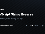 Javascript String Reverse Stackblitz