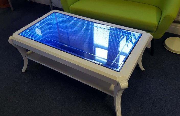 Bottomless table. How to make a backlit table: ideas, materials, step ...