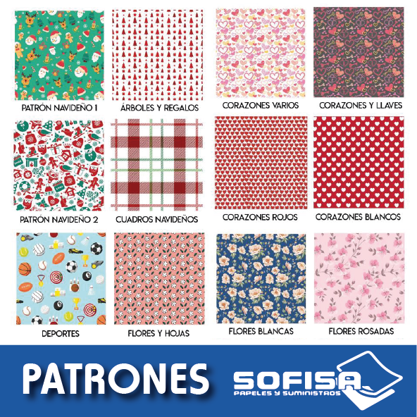 Vinil Termico Sofisa -PATRONES- 12" x 12" - Sofisa