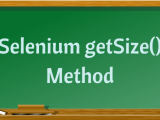 Getsize In Selenium Software Testing Tutorials