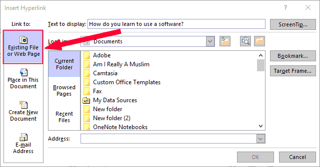How to create a hyperlink in word document - vleromommy