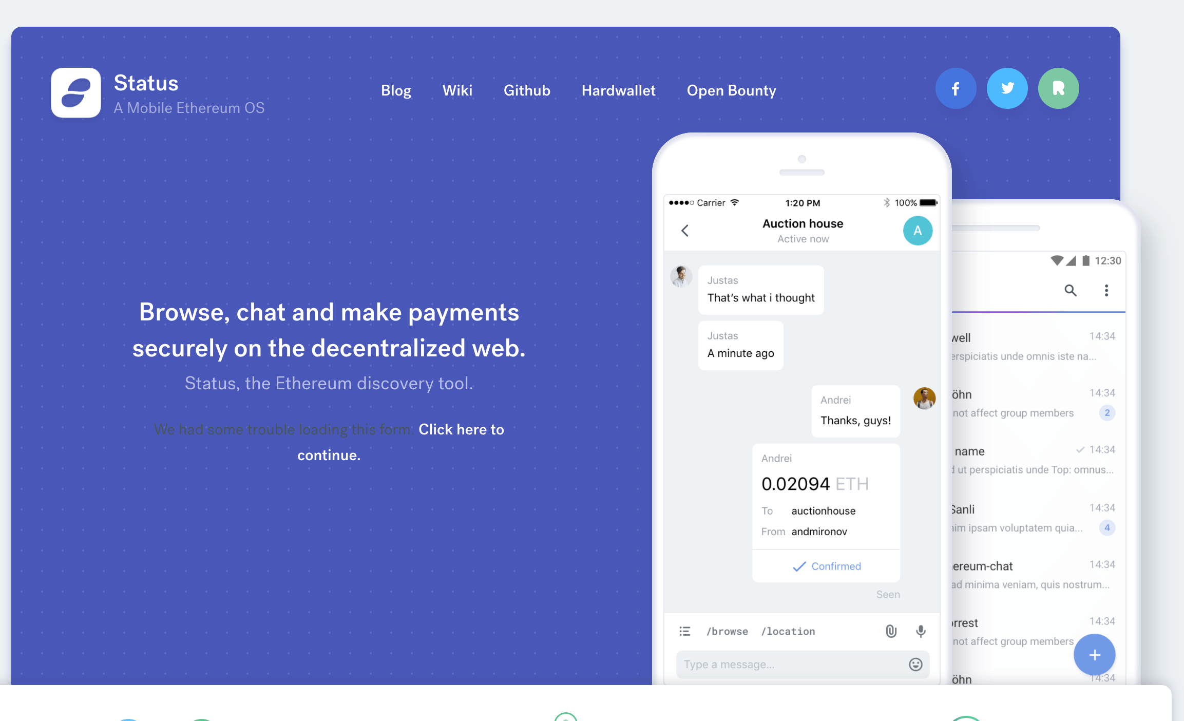 Status.im: Ethereum Mobile Browser with Jarrad Hope and Oskar Thoren ...
