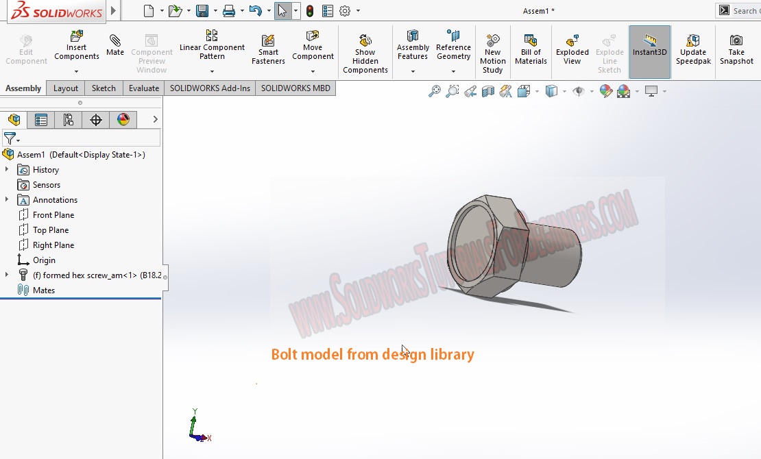 How to Apply SolidWorks Parallel Standard Mate