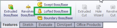 How to Use SolidWorks Loft Boss or Base Features Tool