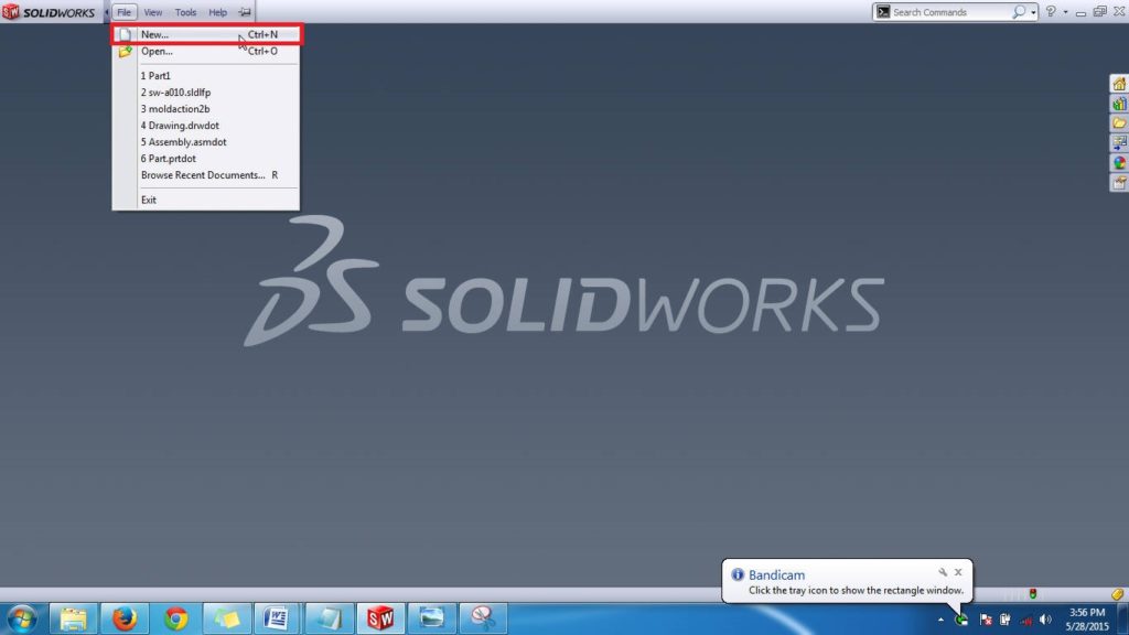SolidWorks Menubar Fully Explanied