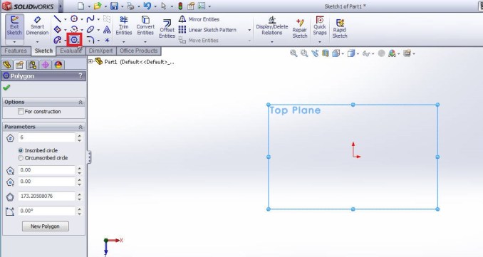 How to Use SolidWorks Polygon Sketching Tutorial for Beginners