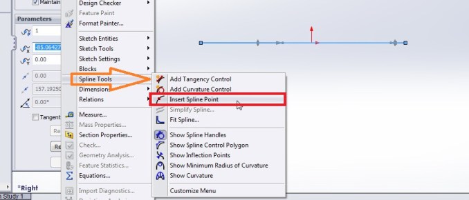 How to Use SolidWorks Spline Sketch Tool in SolidWorks CAD