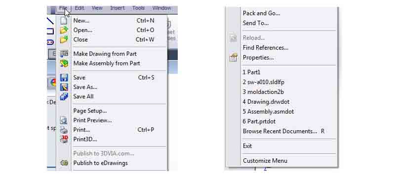 SolidWorks Menubar Fully Explanied