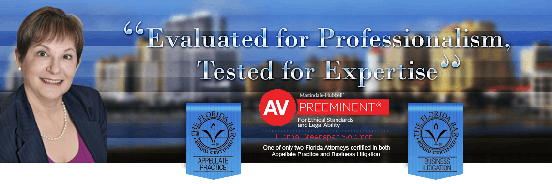 business litigator – Page 2 – DONNA GREENSPAN SOLOMON, ESQ.