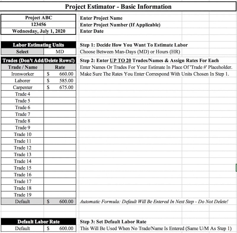 Best Automated Construction Estimating Excel Software [Free Download]