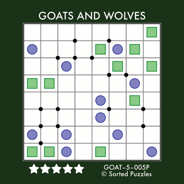 Goats and Wolves [GOAT-5-005P] - Sorted Puzzles