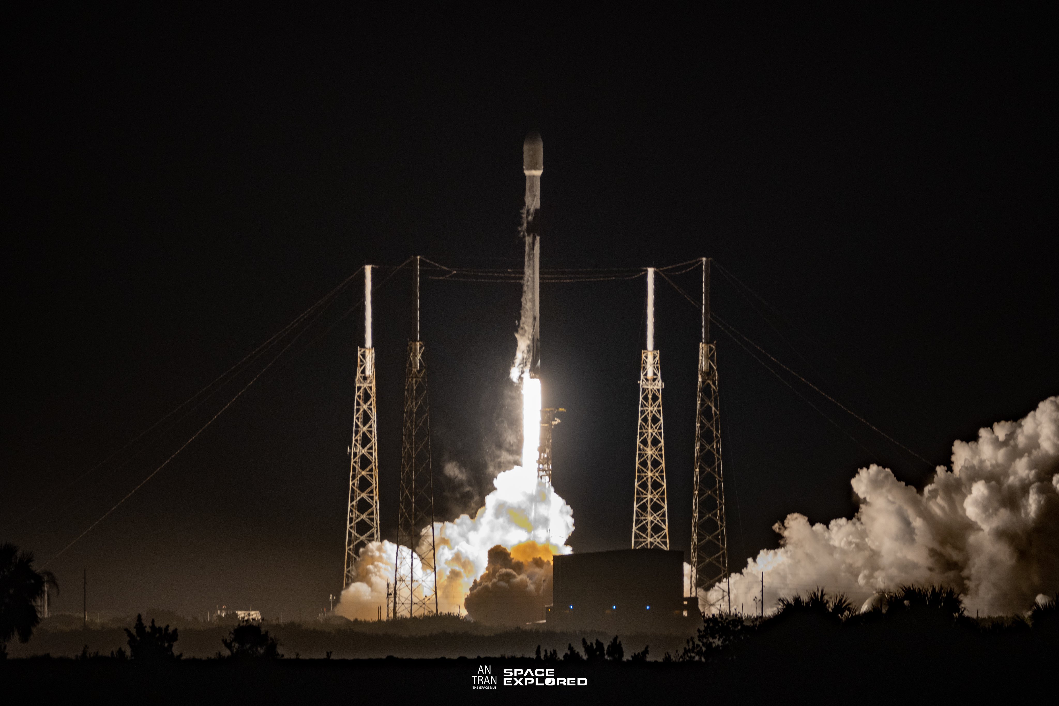 SpaceX Falcon 9 second stage lights up night sky during reentry [Video]