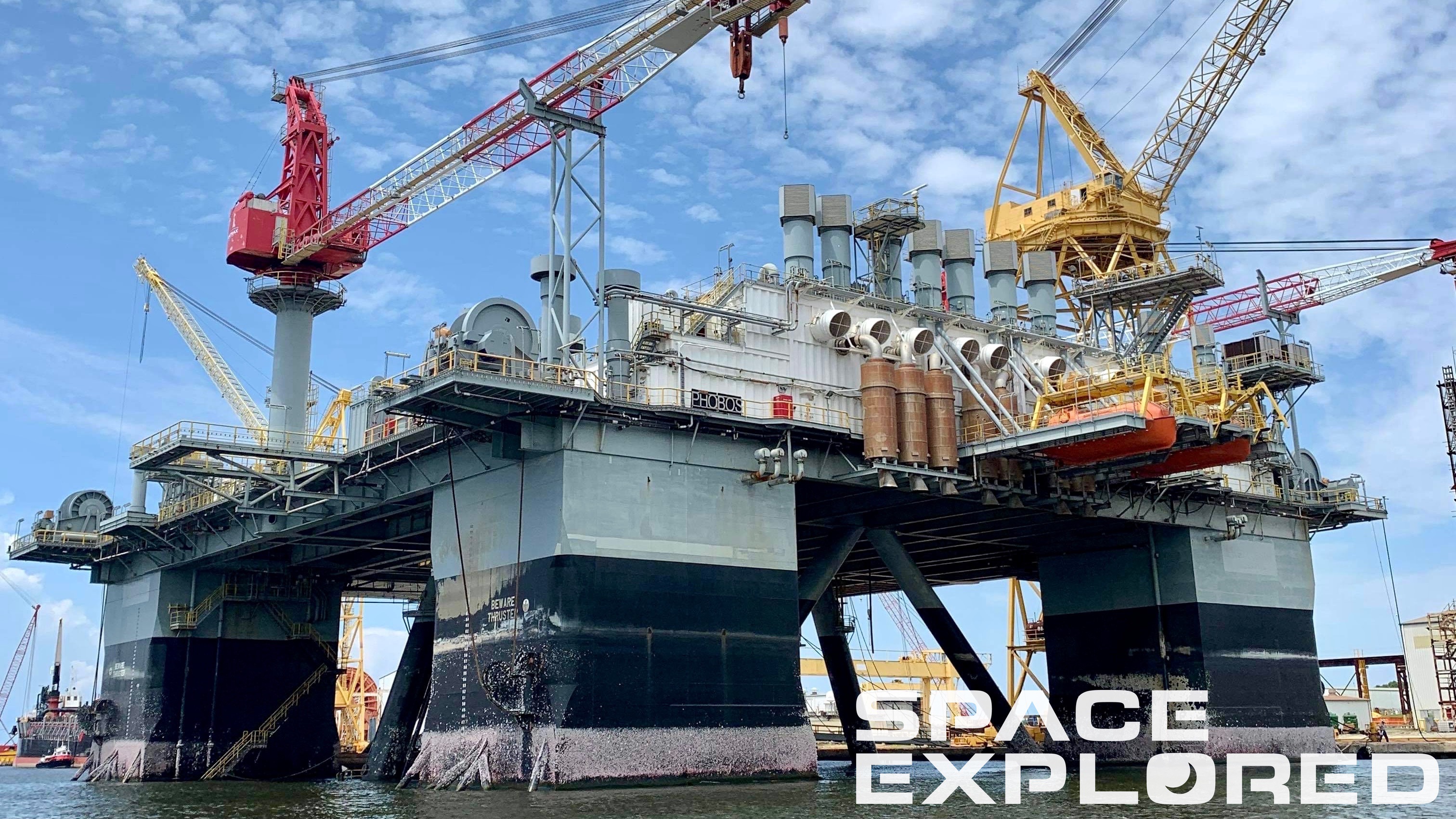 Update on SpaceX's new sea platforms - Space Explored