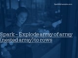 Spark Explode Array Of Array Nested Array To Rows Spark By Examples