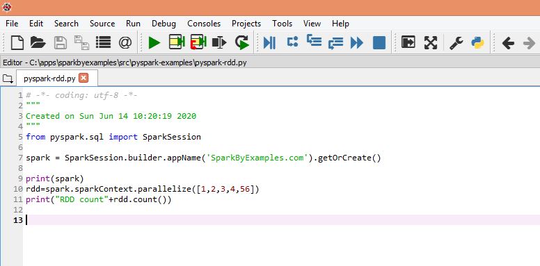 Setup and run PySpark on Spyder IDE - Spark By {Examples}