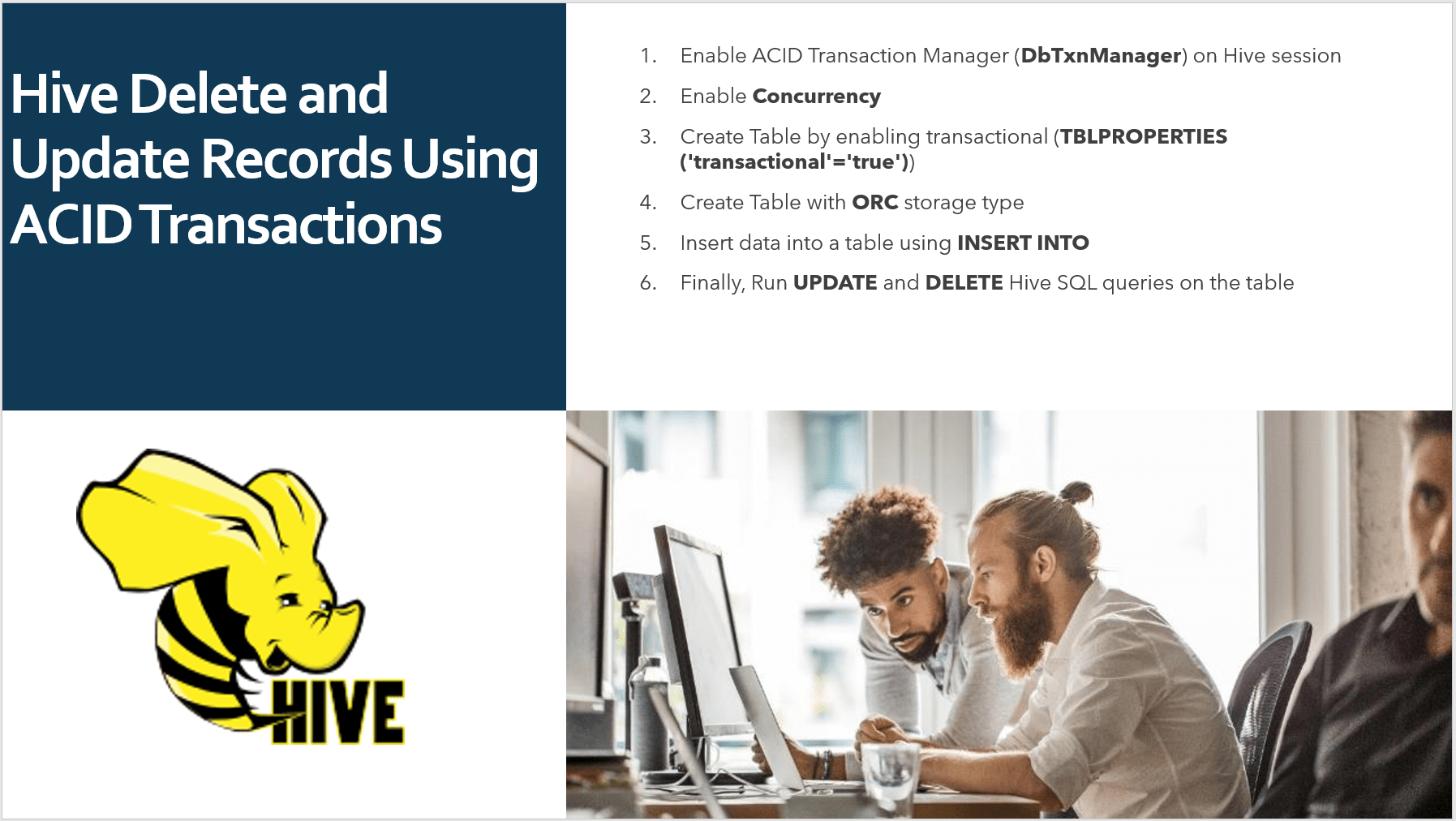 Hive Delete and Update Records Using ACID Transactions - Spark By {Examples}