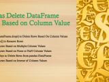 Pandas Drop Rows Based On Column Value Spark By Examples