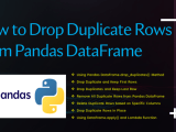 Pandas Drop Duplicate Rows In Dataframe Spark By Examples