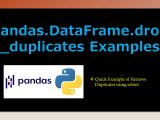 Pandas Dataframe Drop Duplicates Examples Spark By Examples