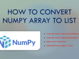 How To Convert Numpy Array To List Spark By Examples