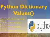 Python Dictionary Values Spark By Examples