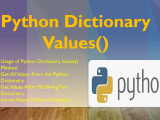 Python Dictionary Values Spark By Examples