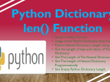 Python Dictionary Len Function Spark By Examples