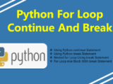 Python For Loop Continue And Break Spark By Examples