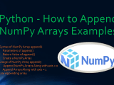 How To Append Numpy Arrays Examples Spark By Examples