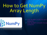 How To Get Numpy Array Length Spark By Examples