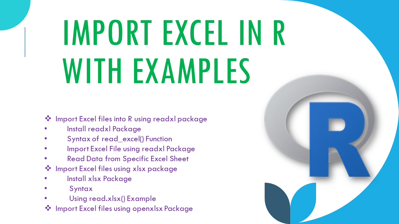 Import Excel in R with Examples - Spark By {Examples}