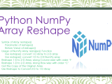 Python Numpy Array Reshape Spark By Examples