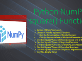Python Numpy Square Function Spark By Examples