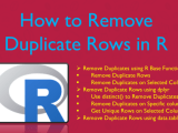 How To Remove Duplicate Rows In R Spark By Examples