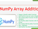 Numpy Array Addition Spark By Examples