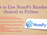 How To Use Numpy Random Choice In Python Spark By Examples